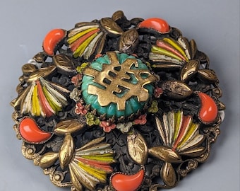 1930s Neiger Brooch. Chinoiserie. Chinese Line. Buddha. - Etsy