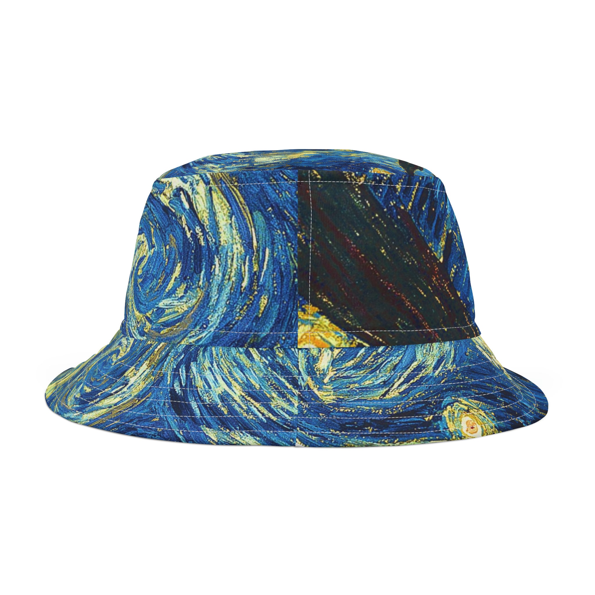 Van Gogh's Starry Night, Reversible Bucket Hat, Personalized Handmade ...