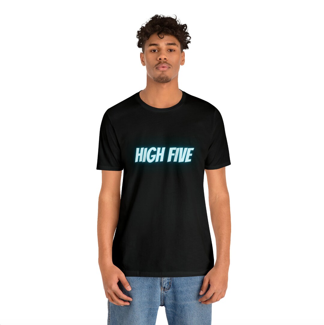 Blue Glow High Five T-shirt - Etsy