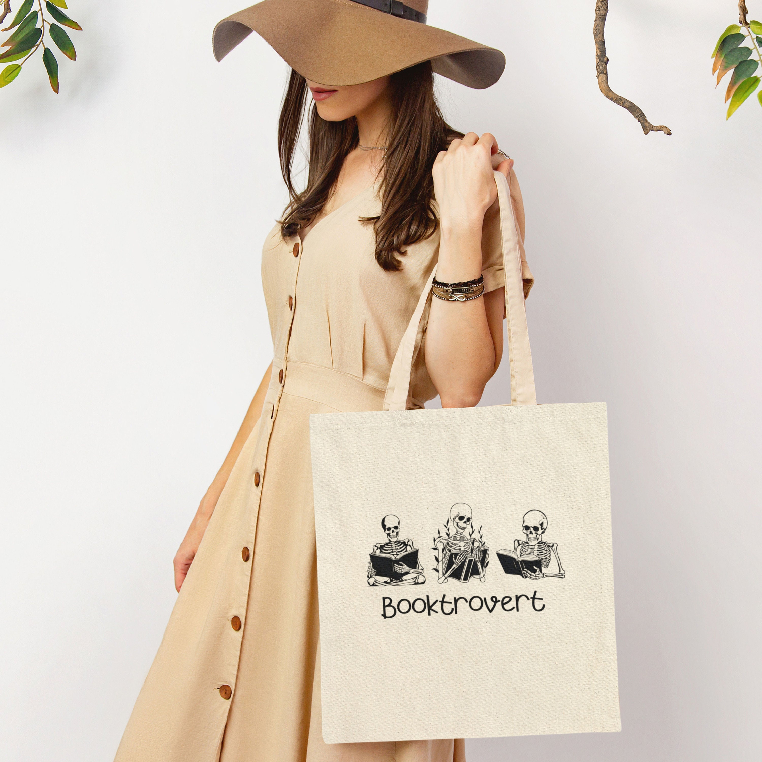 Booktrovert Tote Bag for Books Gift for Book Lover Gift for Introvert ...