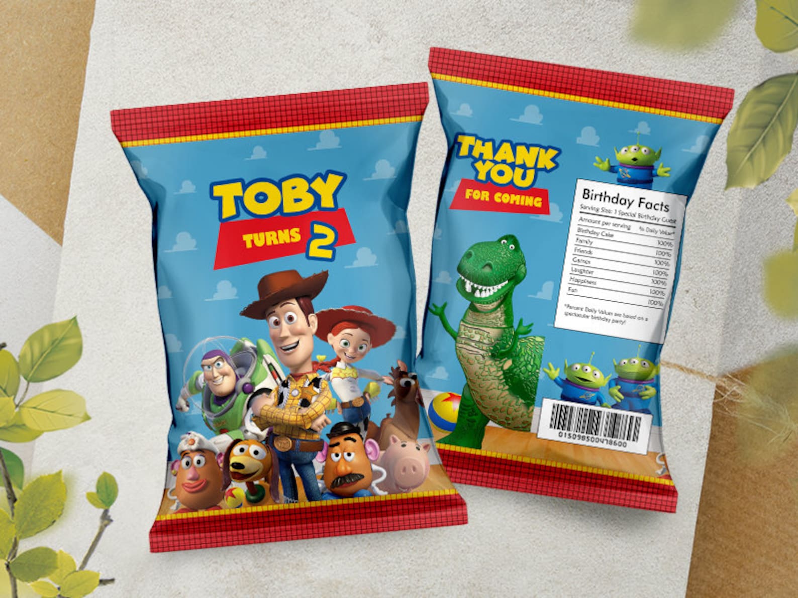 Toy Story Chip Bag / Woody Party Bag / Buzz Favor Bag / Jessie Chip ...