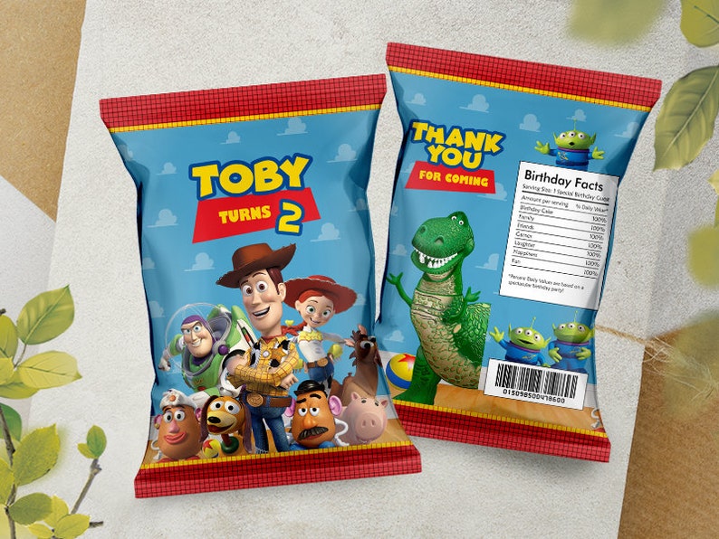 Toy Story Chip Bag / Woody Party Bag / Buzz Favor Bag / Jessie Chip ...