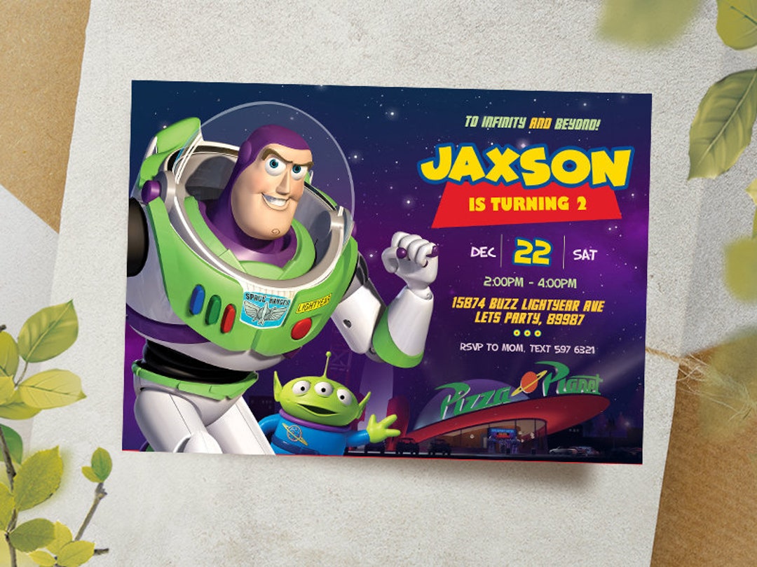 Buzz Lightyear Digital Invitation / Buzz Party Invite / Space Ranger ...