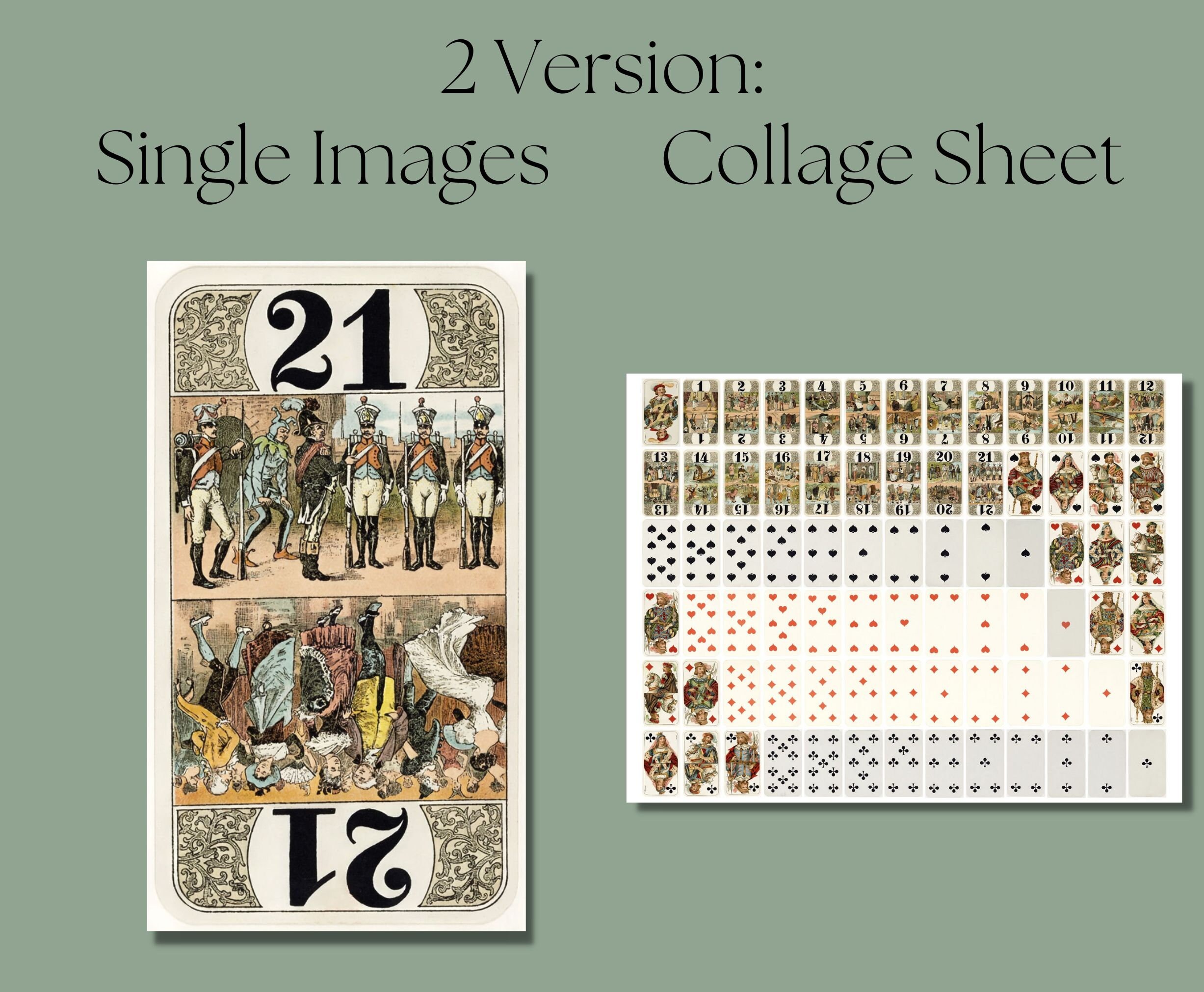 Printable nouveau Tarot Card Deck, High Resolution French Tarot Card ...