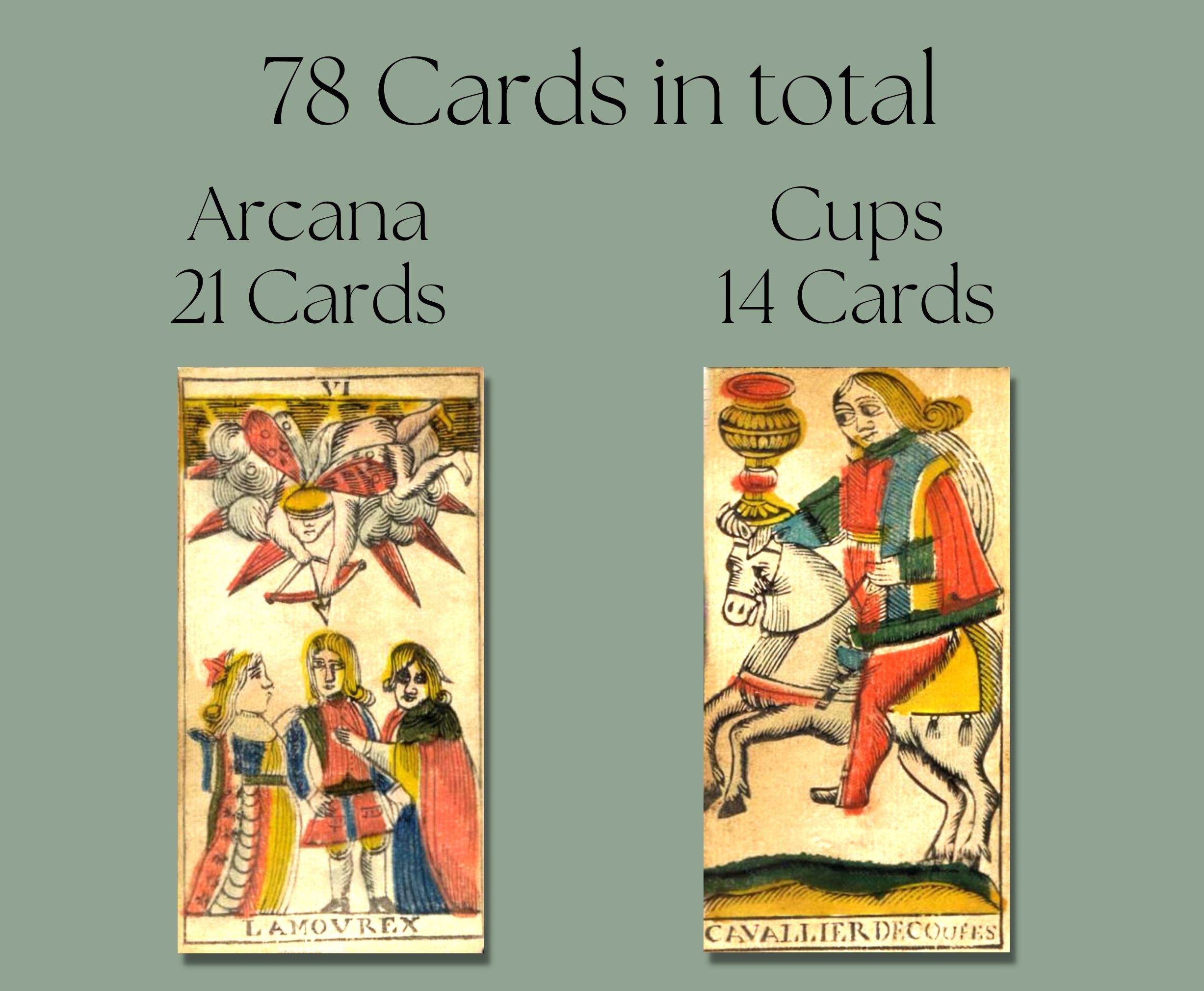 Printable tarot De Besançon Tarot Card Deck, High Resolution French ...