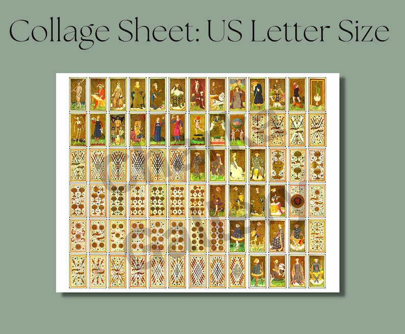 Printable visconti-sforza Tarot Tarot Card Deck - Etsy