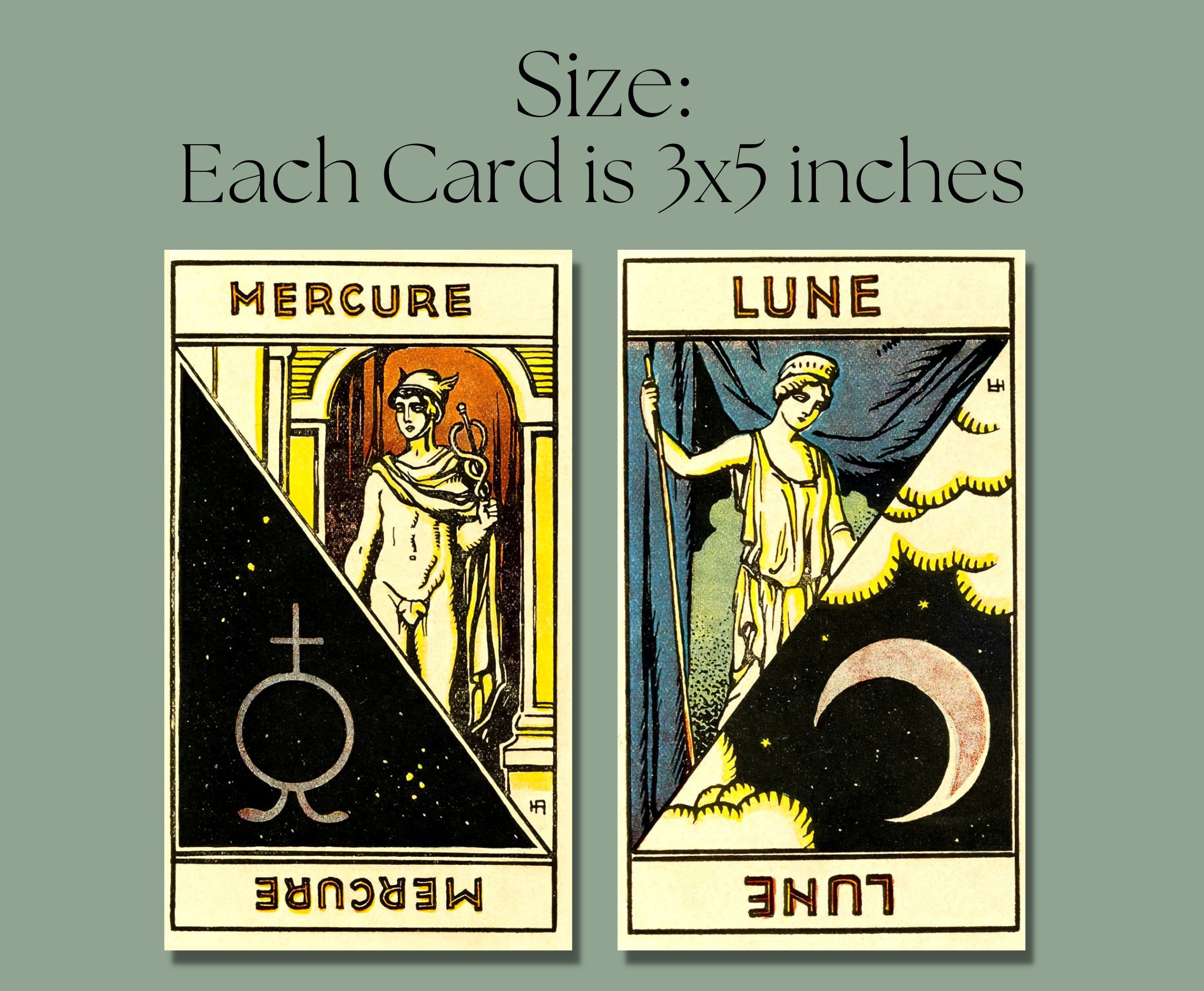 Printable Astrological Zodiac Tarot Card Deck, le Tarot Astologique ...