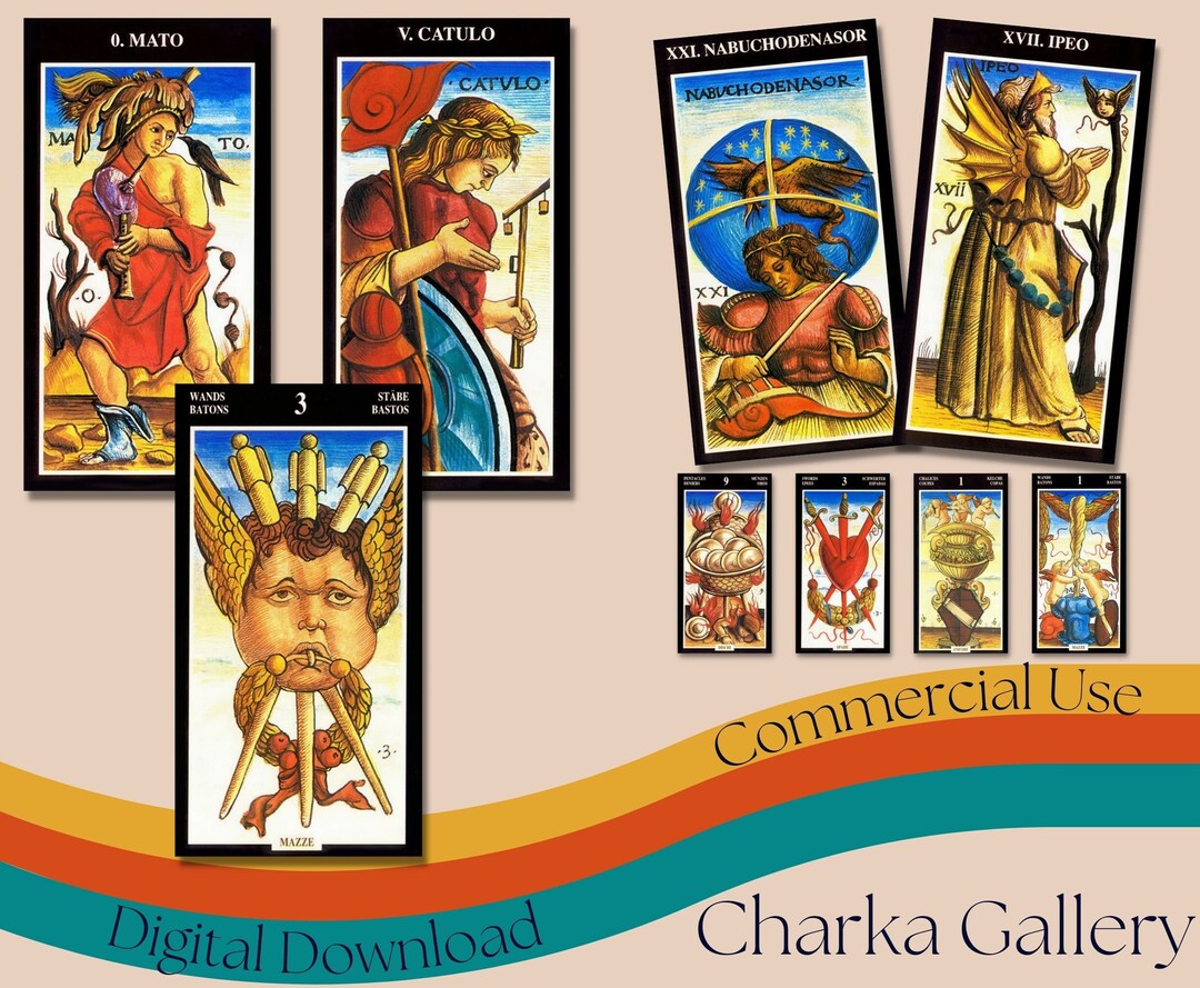 Printable "sola-busca" Tarot Card Deck, High Resolution Complete Set ...