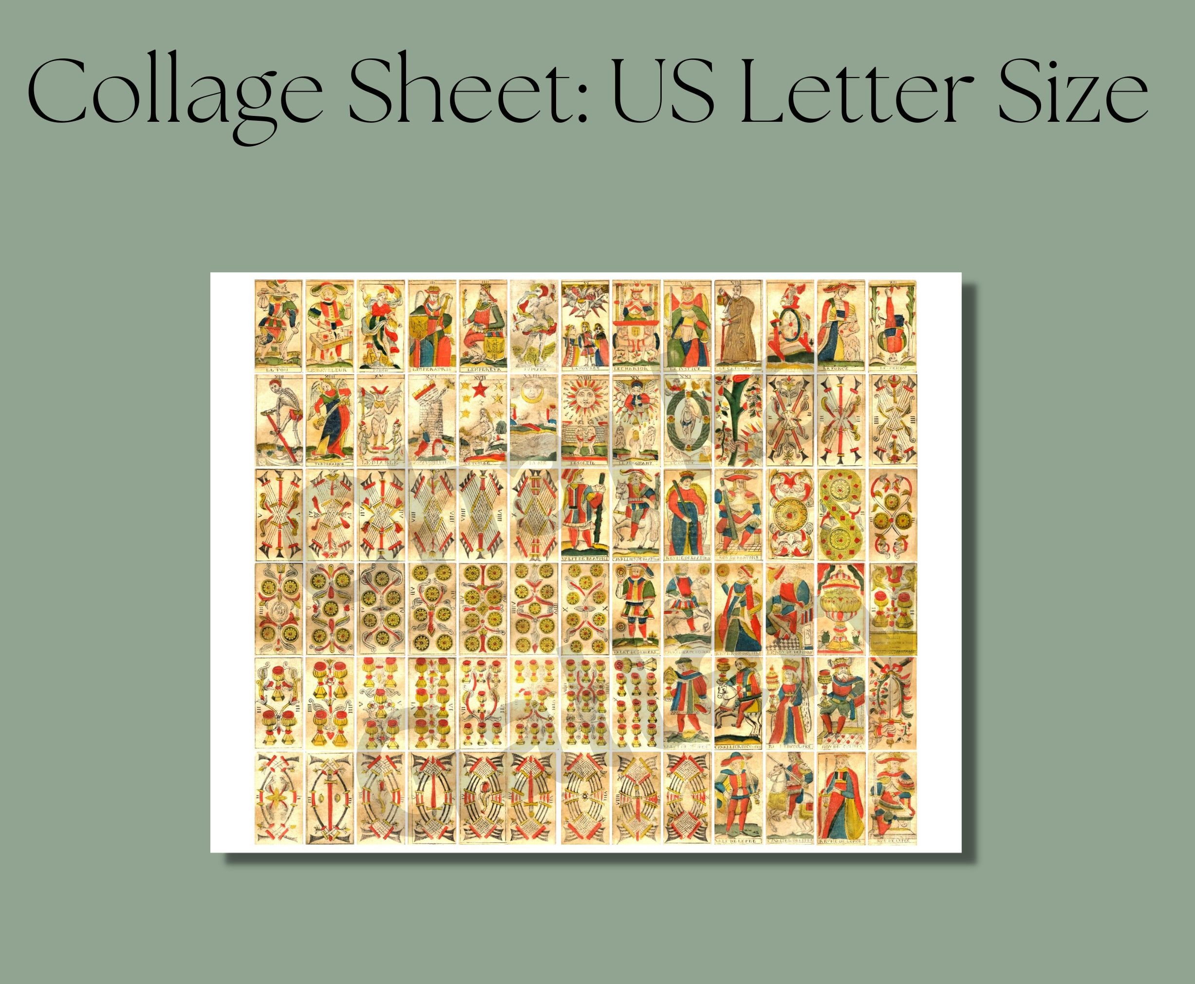 Printable tarot De Besançon Tarot Card Deck, High Resolution French ...