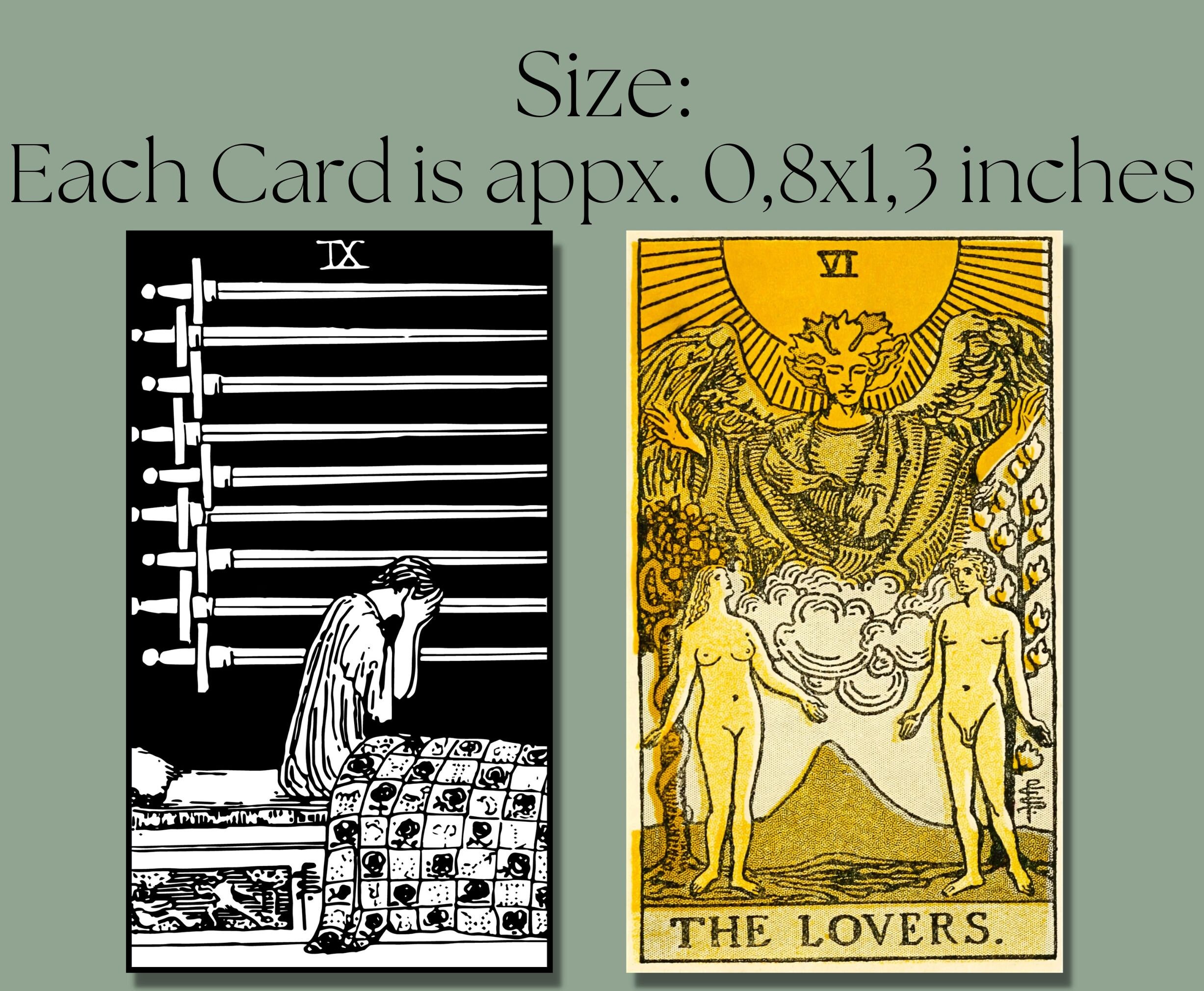 Printable Black & White and Color Rider Waite Tarot Deck - Etsy