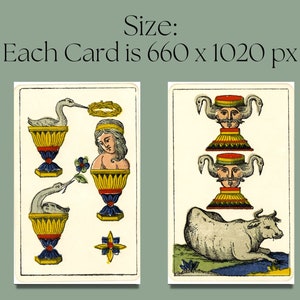 Printable "aluette" Playing Card Deck, French Card Game High Resolution ...