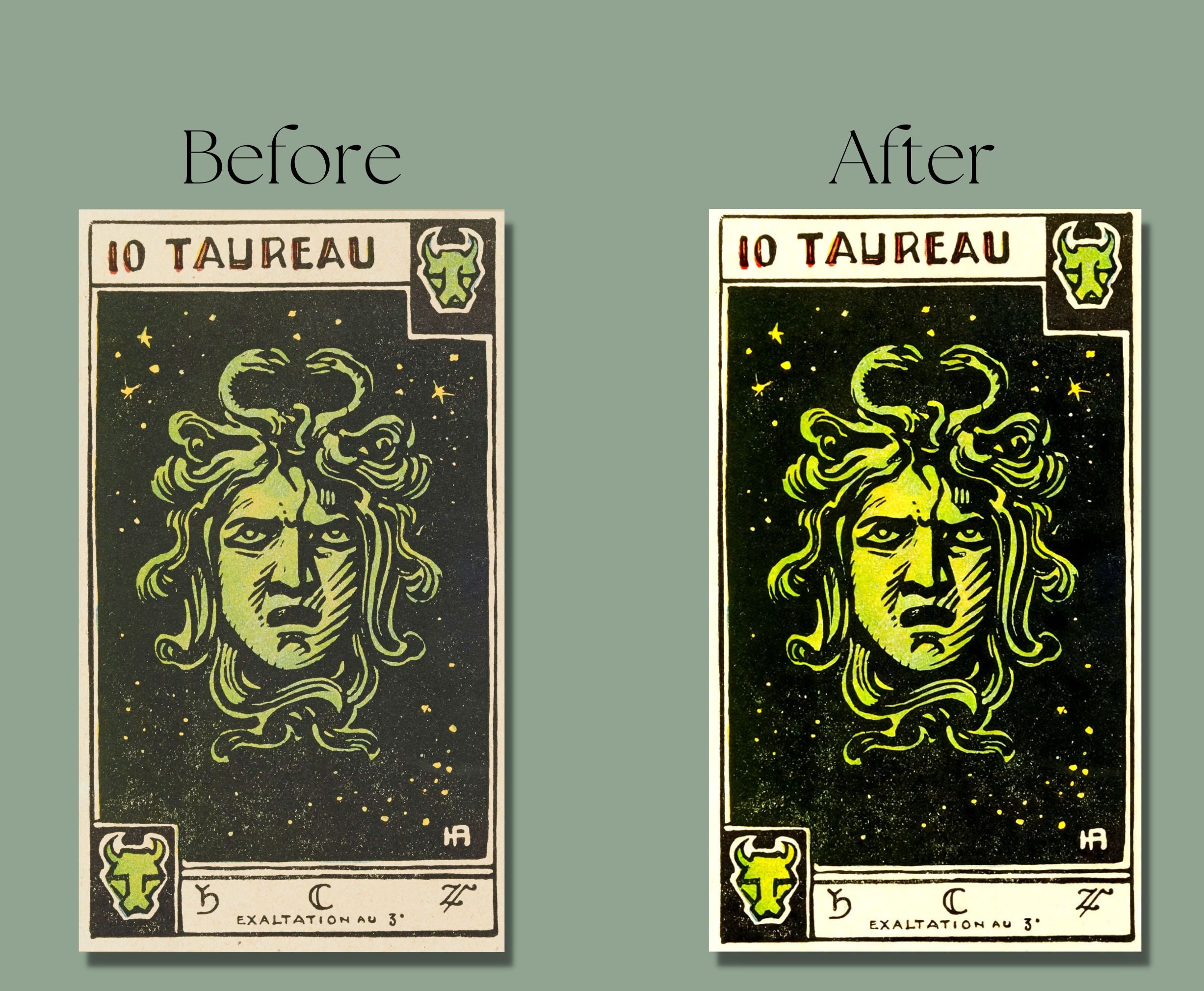 Printable Astrological Zodiac Tarot Card Deck, le Tarot Astologique ...