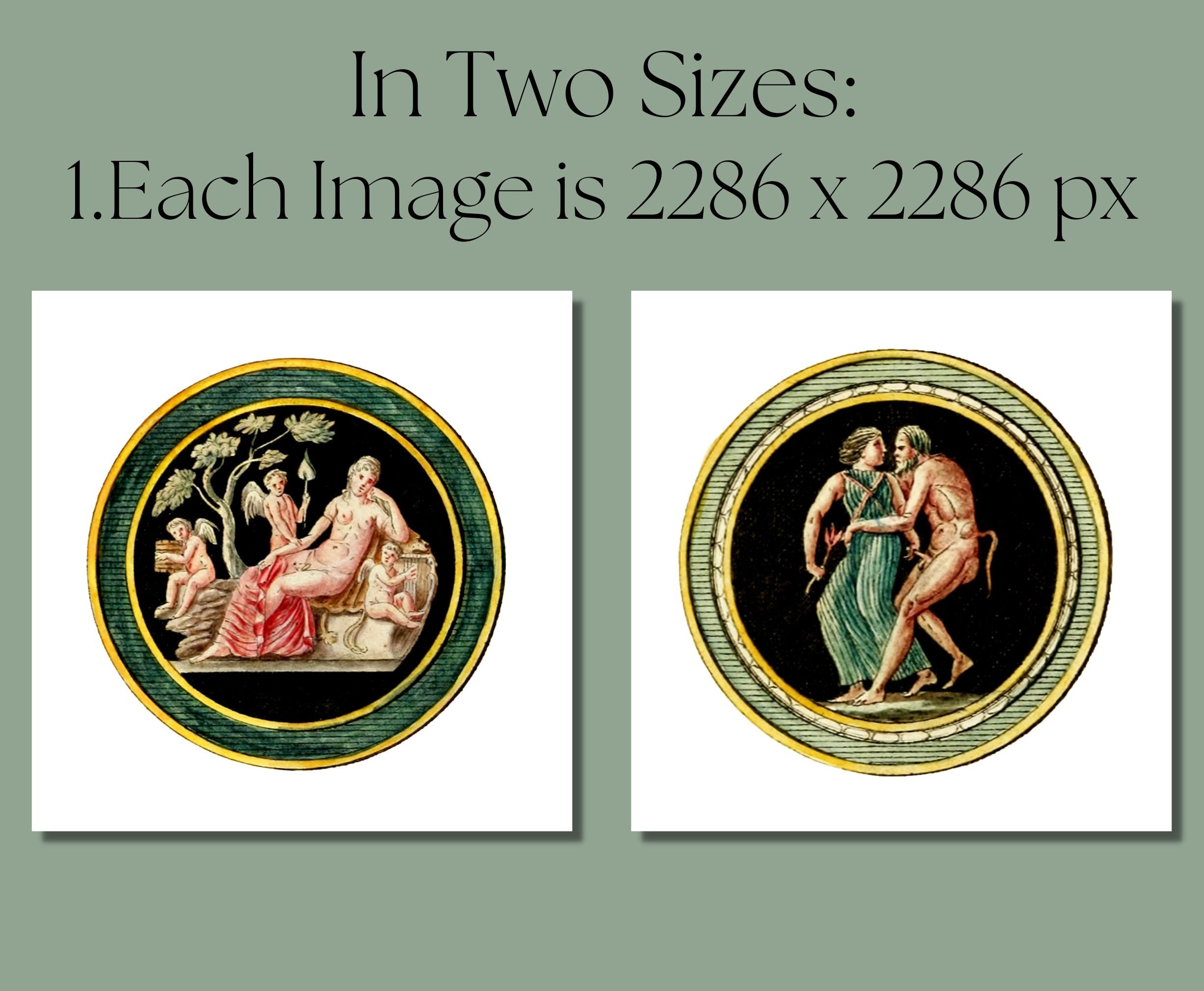 Printable Erotic Cameos From 18th Century Erotic Art Print Vintage