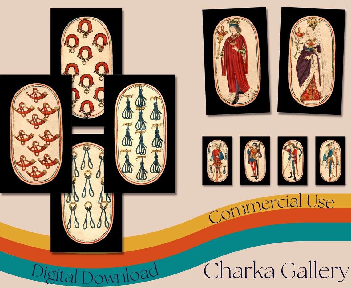 Medieval Cloisters Playing Cards 1475 • World's Oldest Complete Deck ...