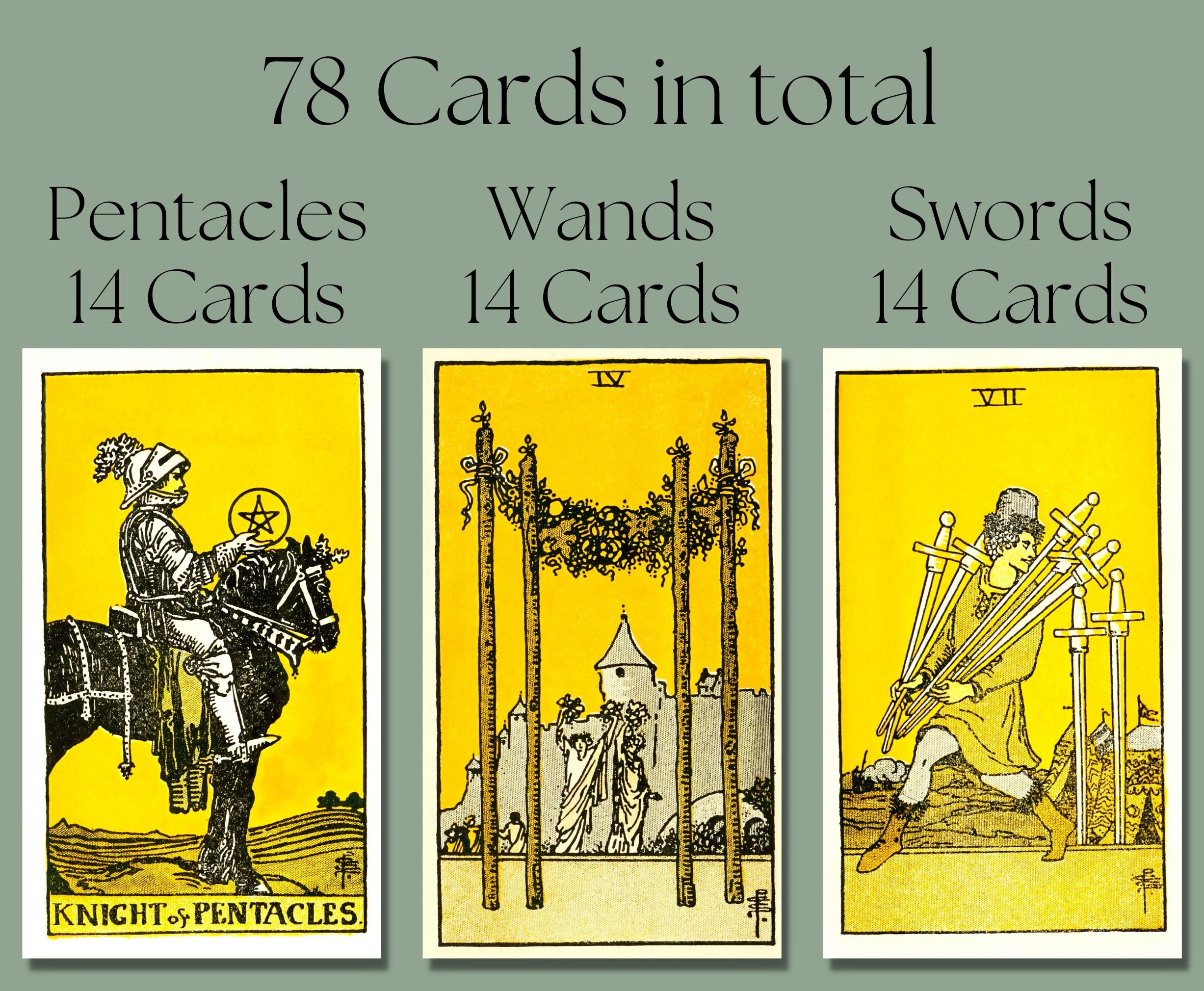 Printable Rider Waite Smith Tarot Card Deck (digital Download) - Etsy