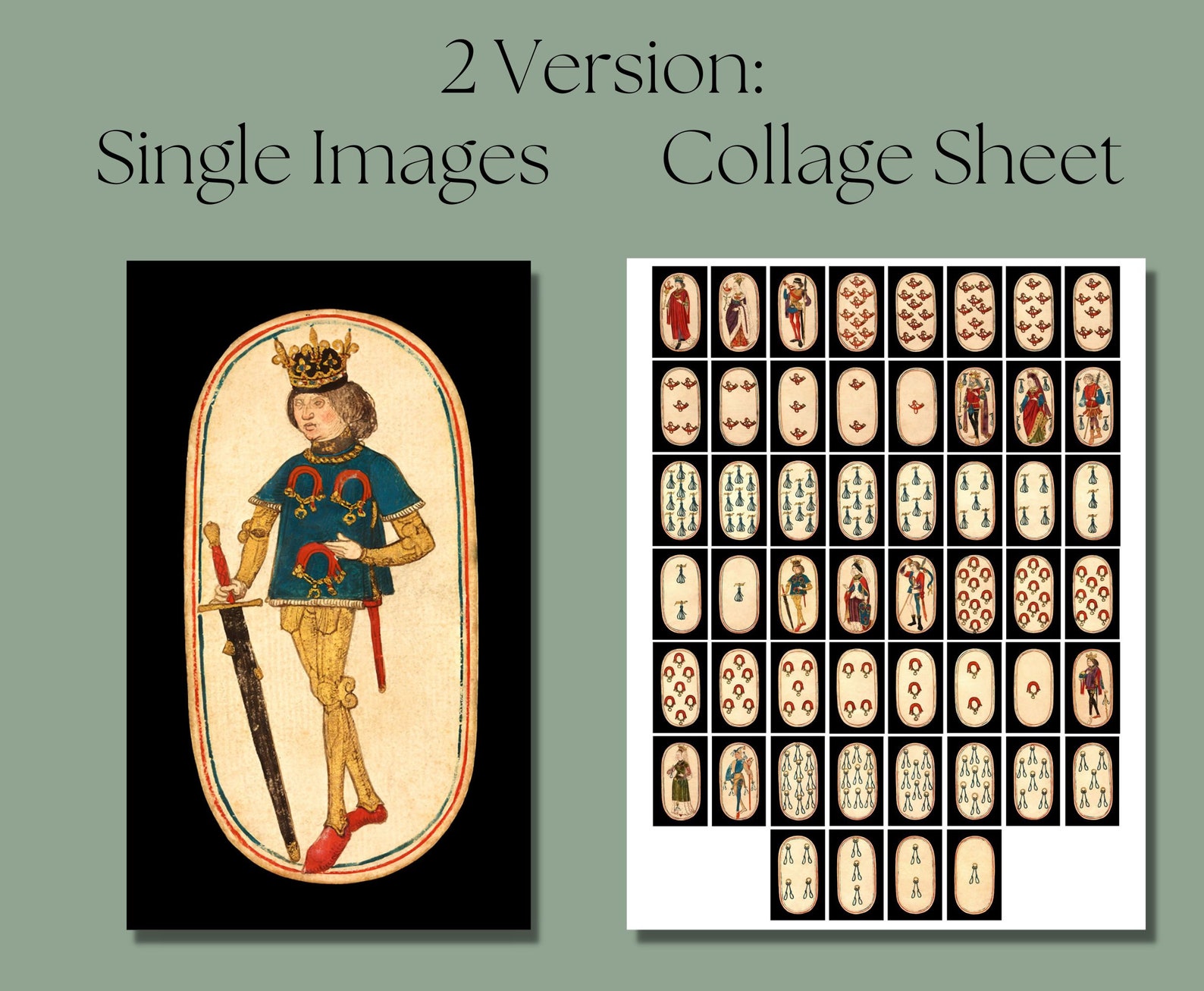 Medieval Cloisters Playing Cards 1475 • World's Oldest Complete Deck ...