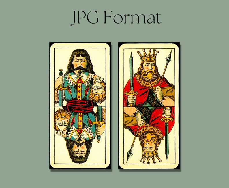Printable trevigiane Playing Cards Full Deck, High Resolution Italian ...