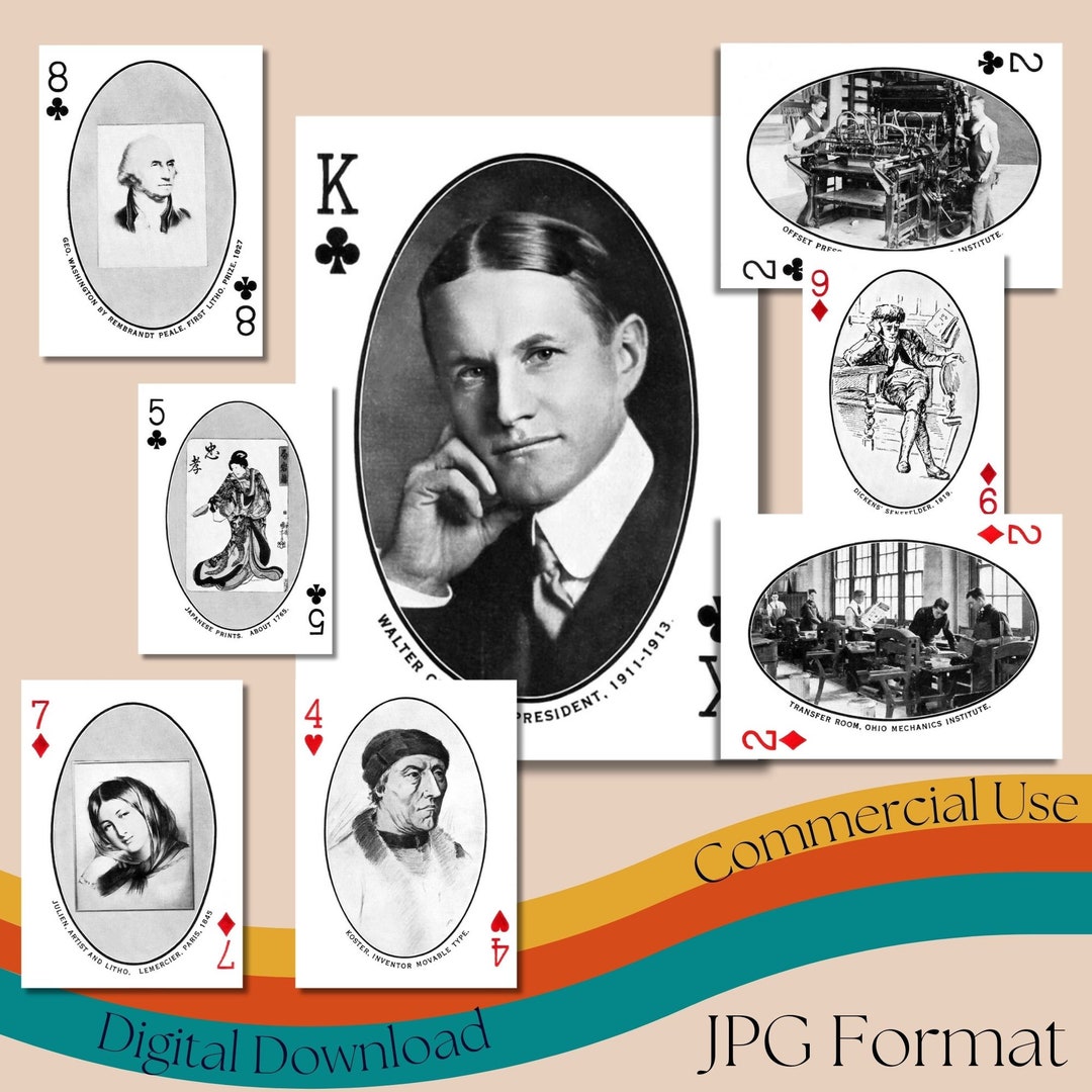 Antique Lithography Art Playing Cards 1915 • National Association of ...