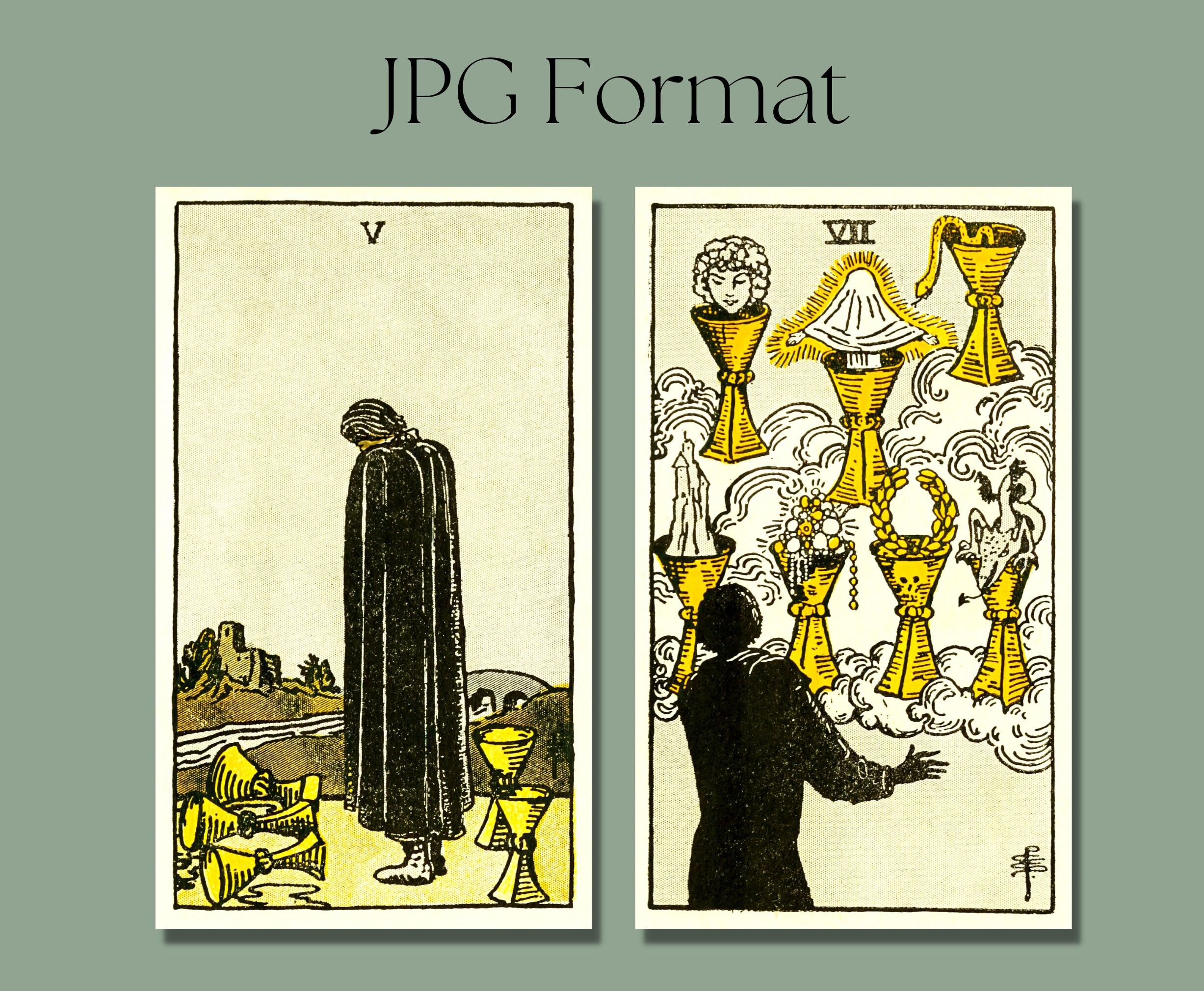 Original Rider Waite Tarot 1910 • the Pictorial Key Book Version ...