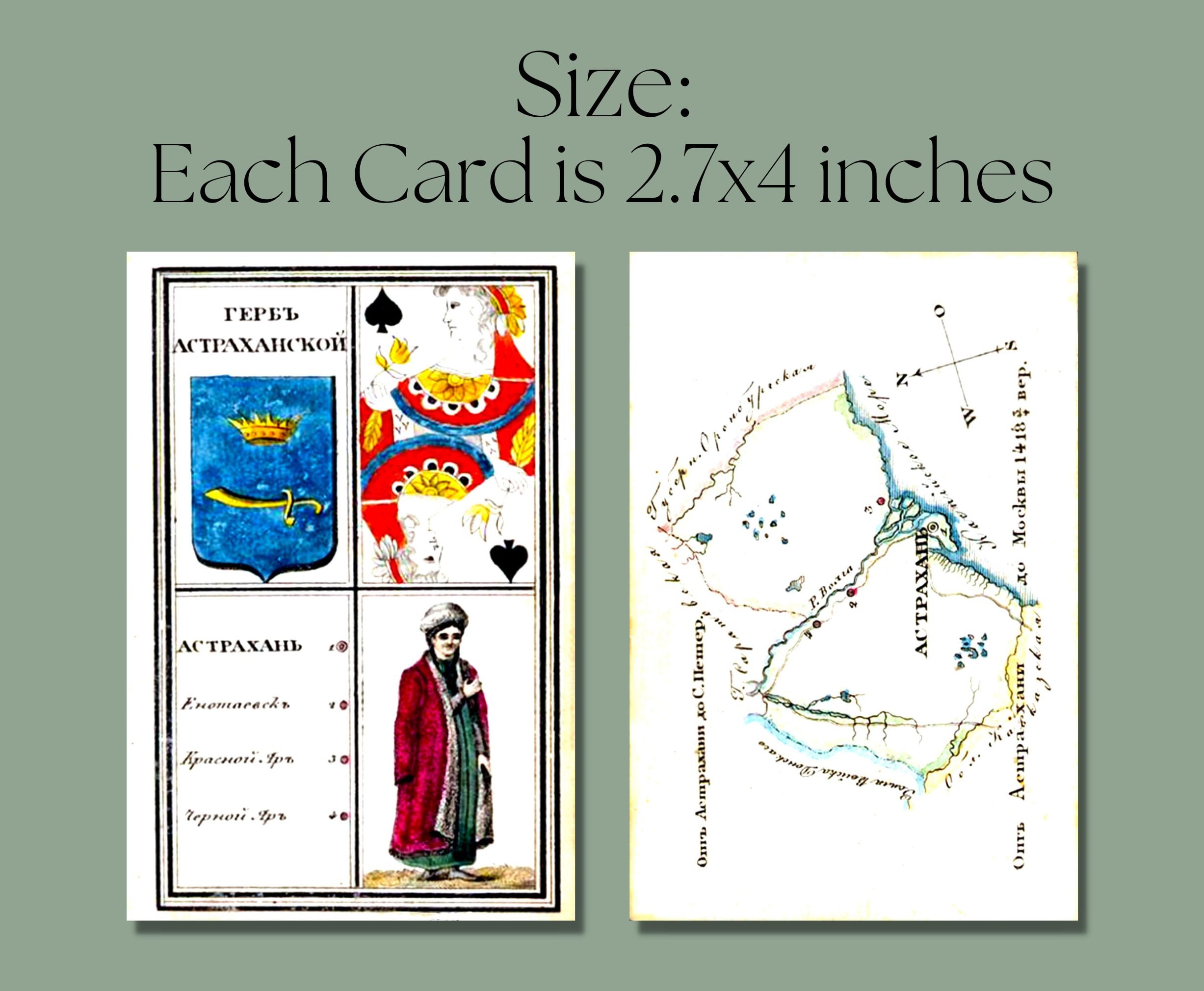 Printable geographical Playing Card Deck, High Resolution Russian ...