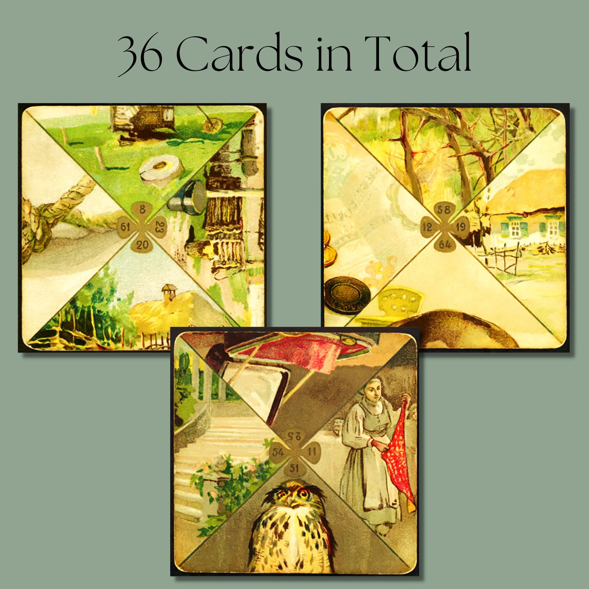 Printable Russian Solitaire Cards, Russian Playing Card Collage Sheet ...