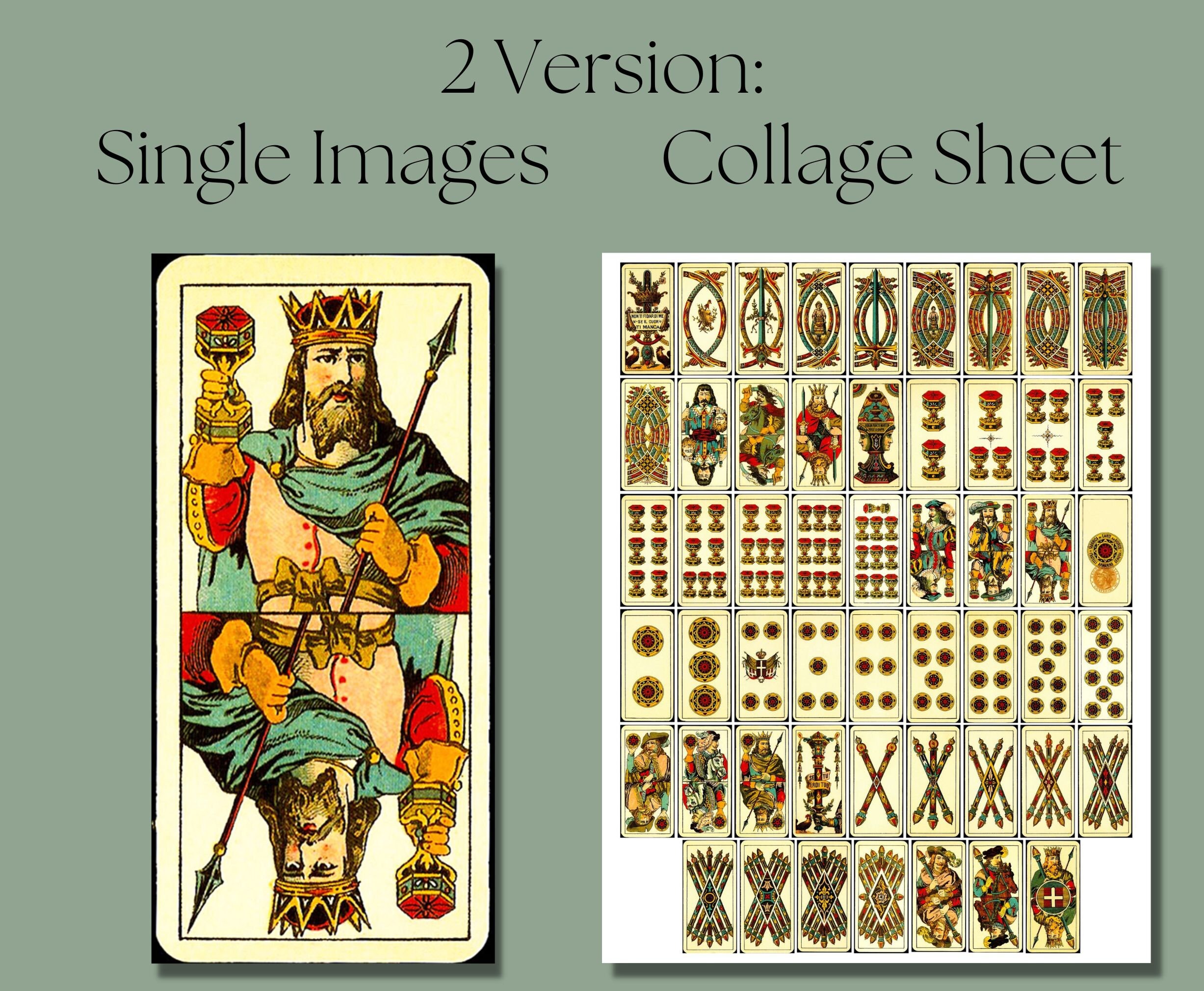 Printable trevigiane Playing Cards Full Deck, High Resolution Italian ...