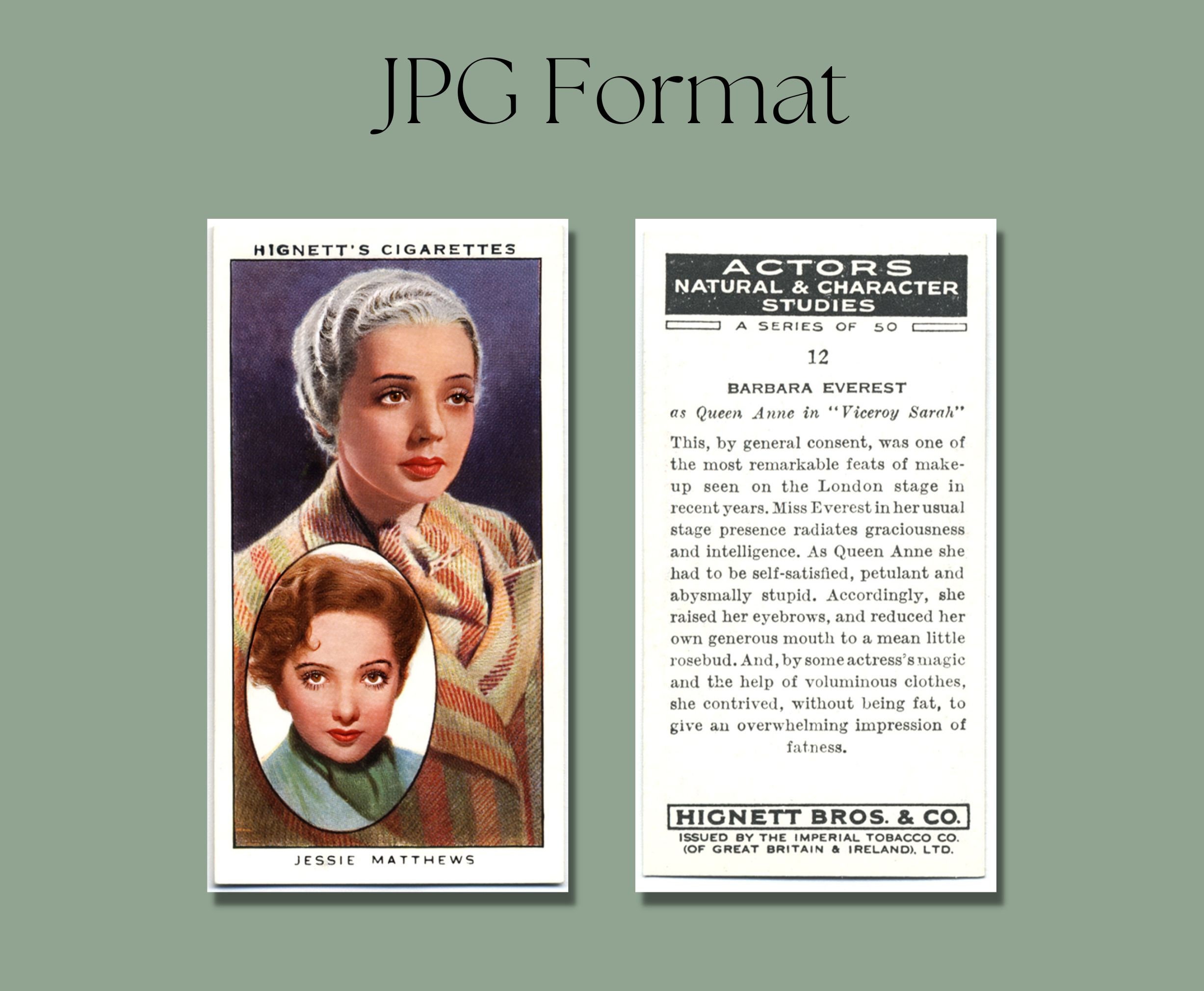 Printable actors Natural and Character Studies - Etsy