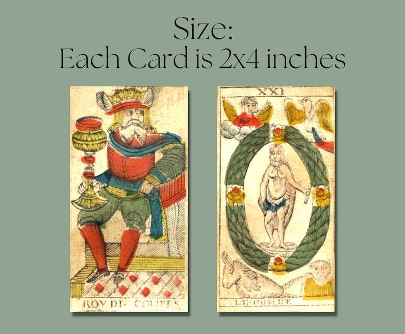 Printable tarot De Besançon Tarot Card Deck, High Resolution French ...
