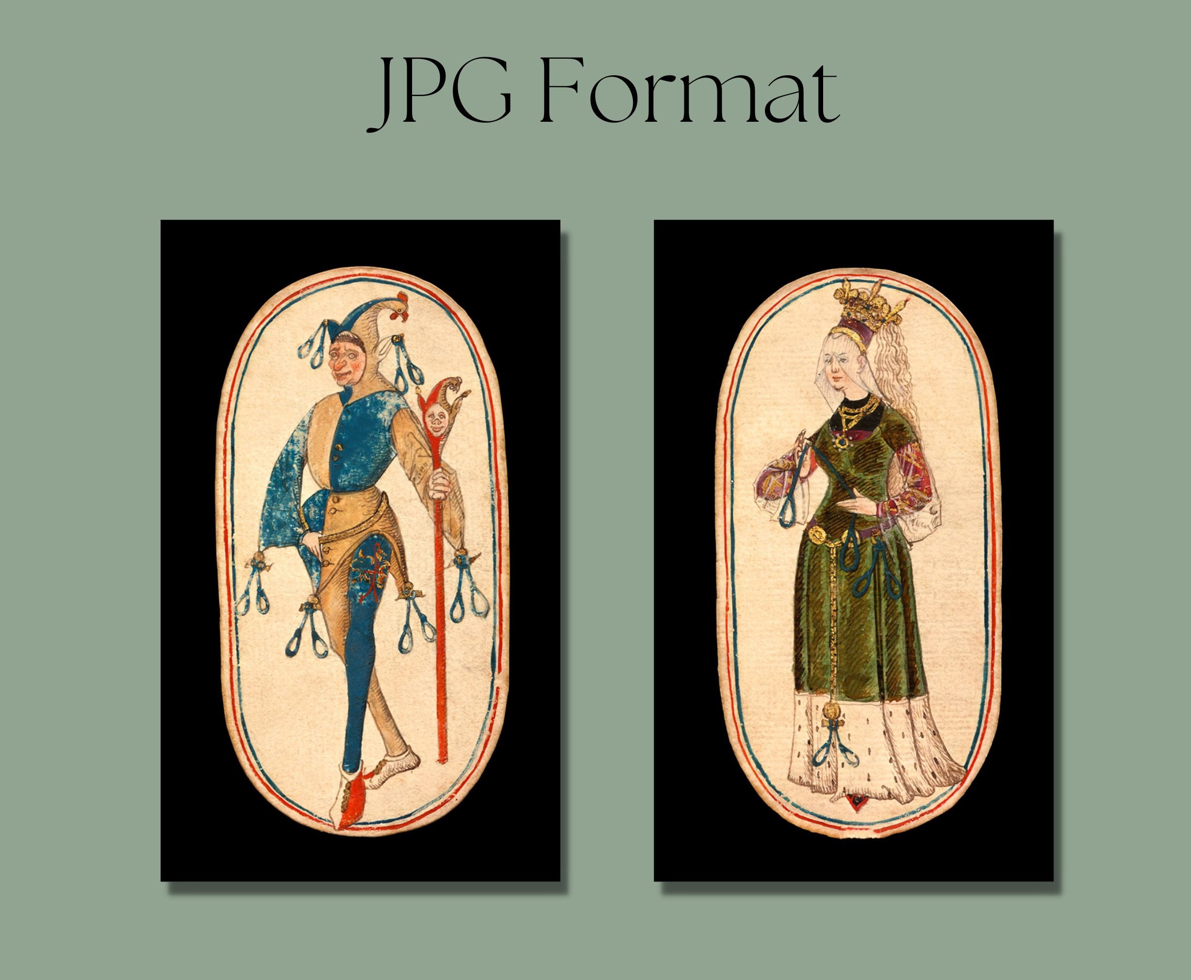 Medieval Cloisters Playing Cards 1475 • World's Oldest Complete Deck ...