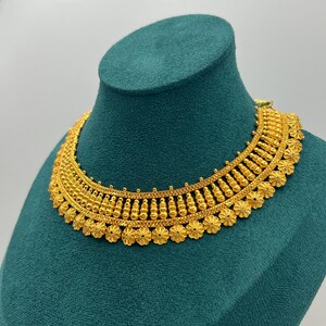 24k Gold Plated Luxury Mini Haar Necklace - Etsy