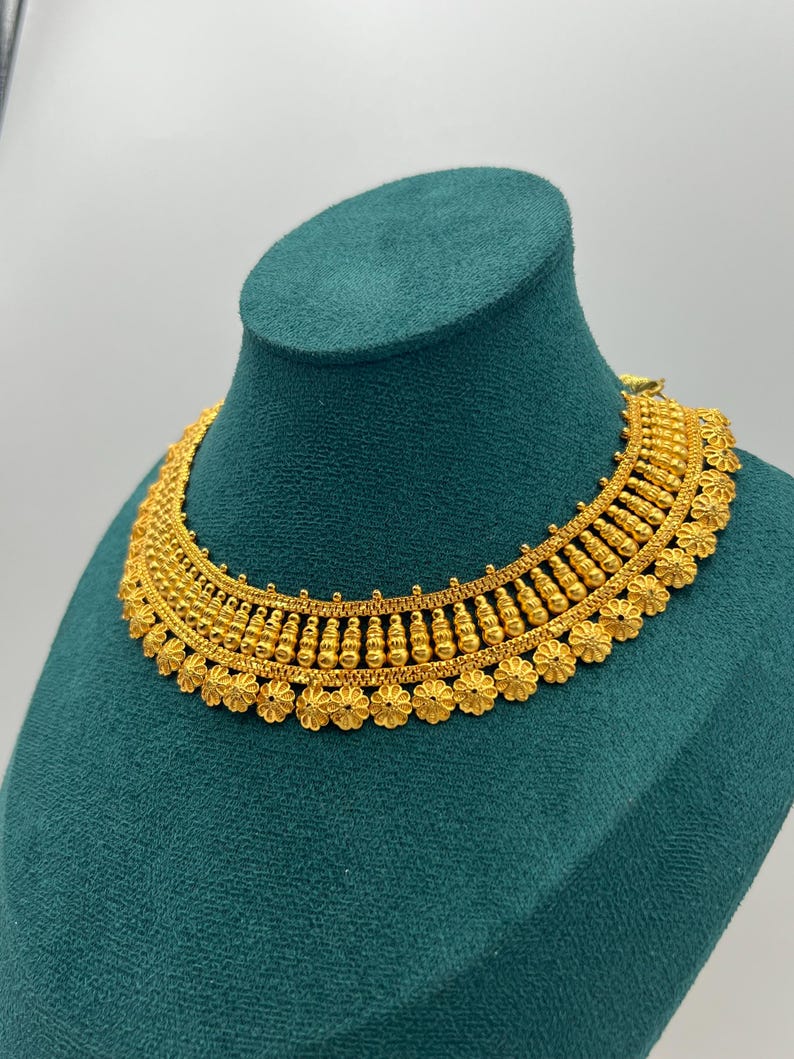 24k Gold Plated Luxury Mini Haar Necklace - Etsy