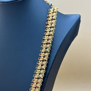 Heavy Gold Plated Temple Jewellery Set – Mini Necklace, Long Necklace ...