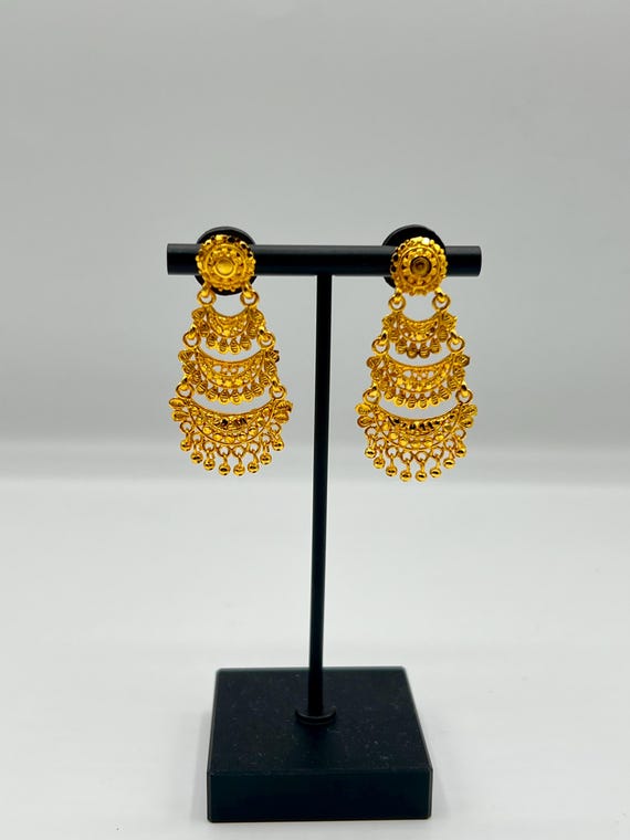 24k gold jhumka earrings store