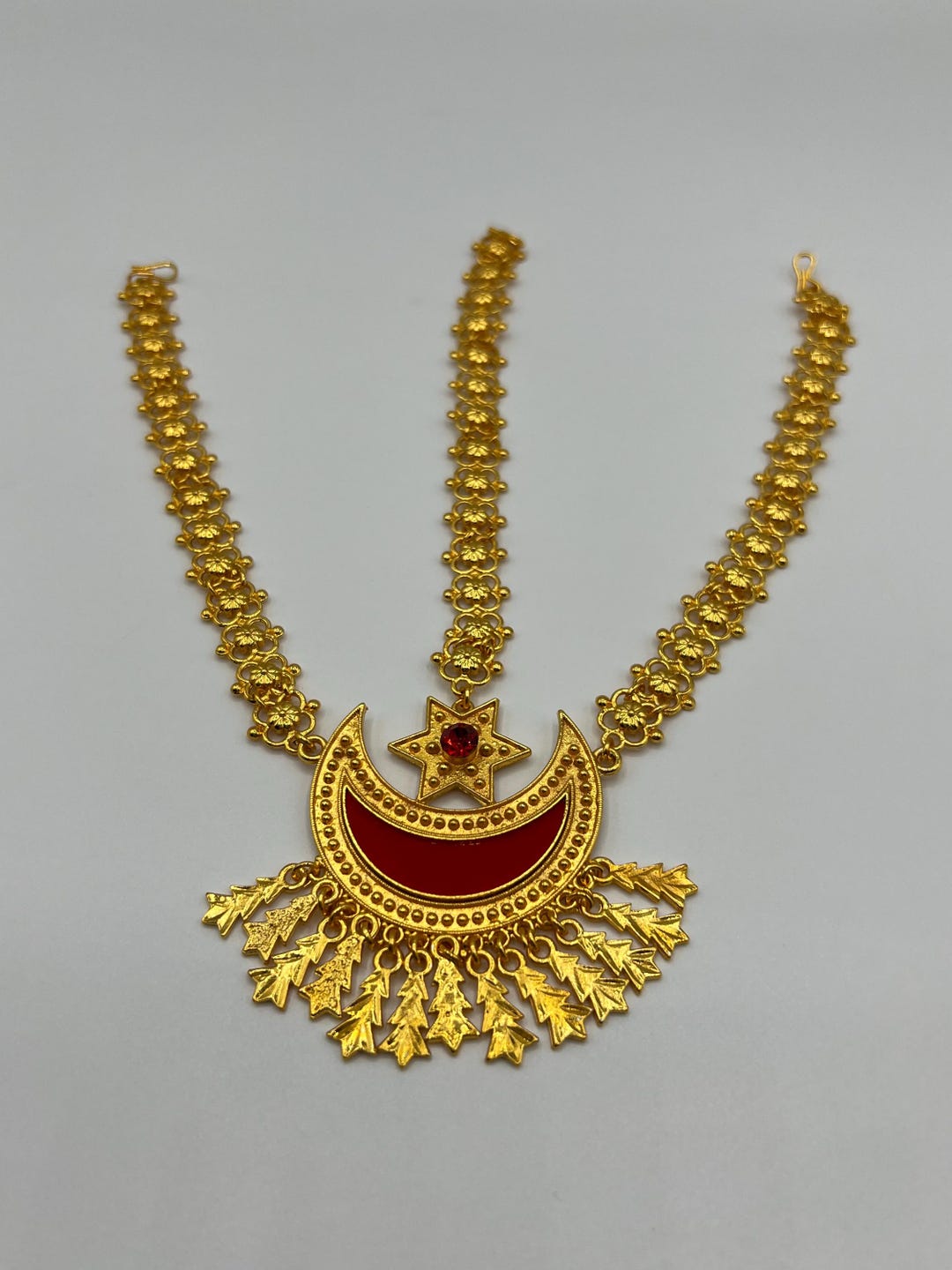 Gold-plated Nepali Sirbandi - Handmade Traditional Cultural Headpiece ...