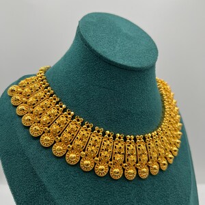 Luxury Gold Plated Mini Haar | Traditional Indian/nepali Necklace ...