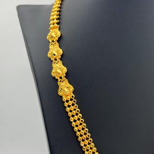 24k Gold Plated Luxurious Rani Haar Set - Etsy