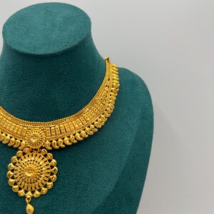 Luxury Gold Plated Mini Haar Set, Traditional Indian/nepali Necklace ...