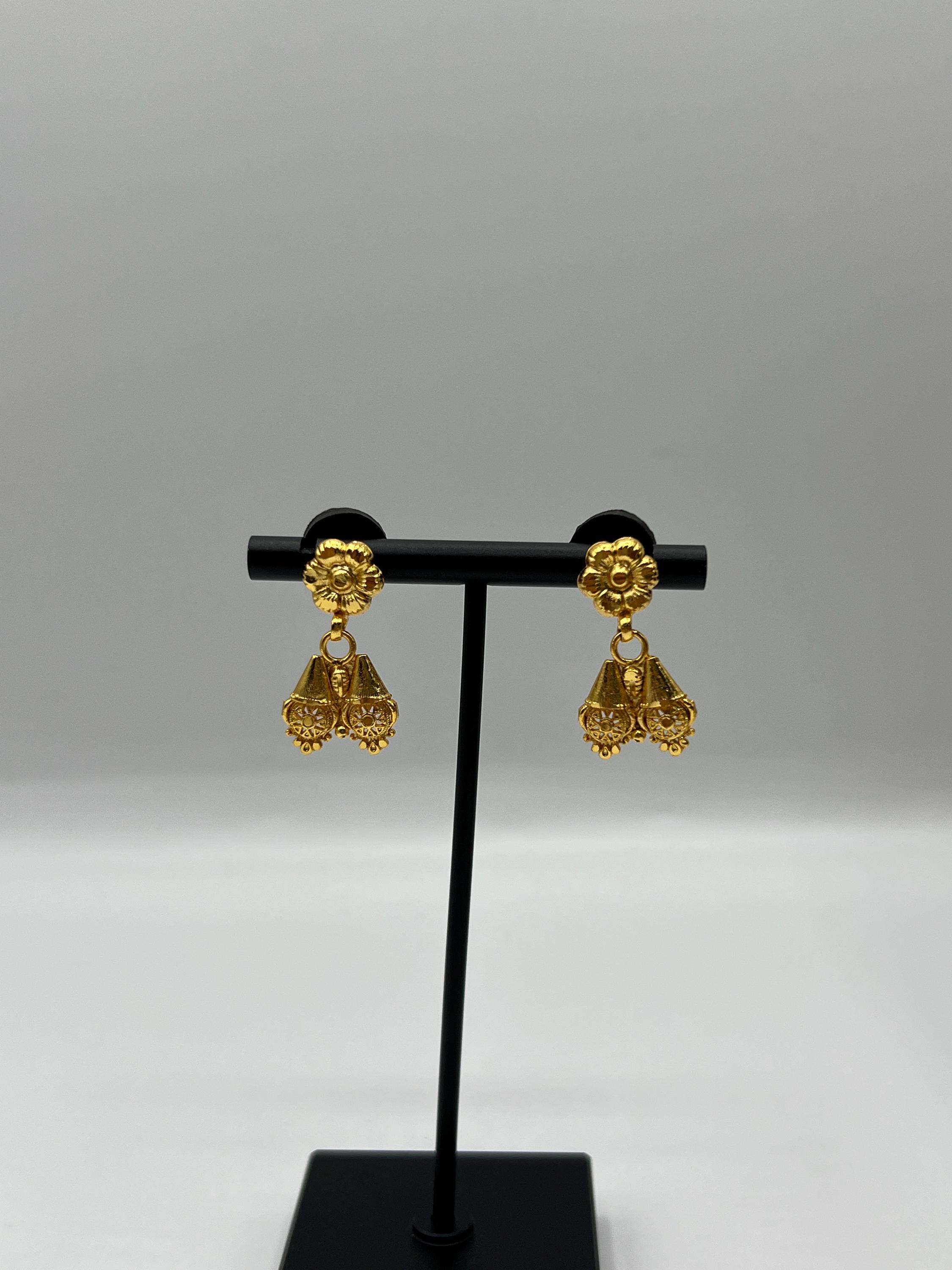 Gold Plated Mini Haar Set Bridal Necklace Traditional Indian Jewellery ...