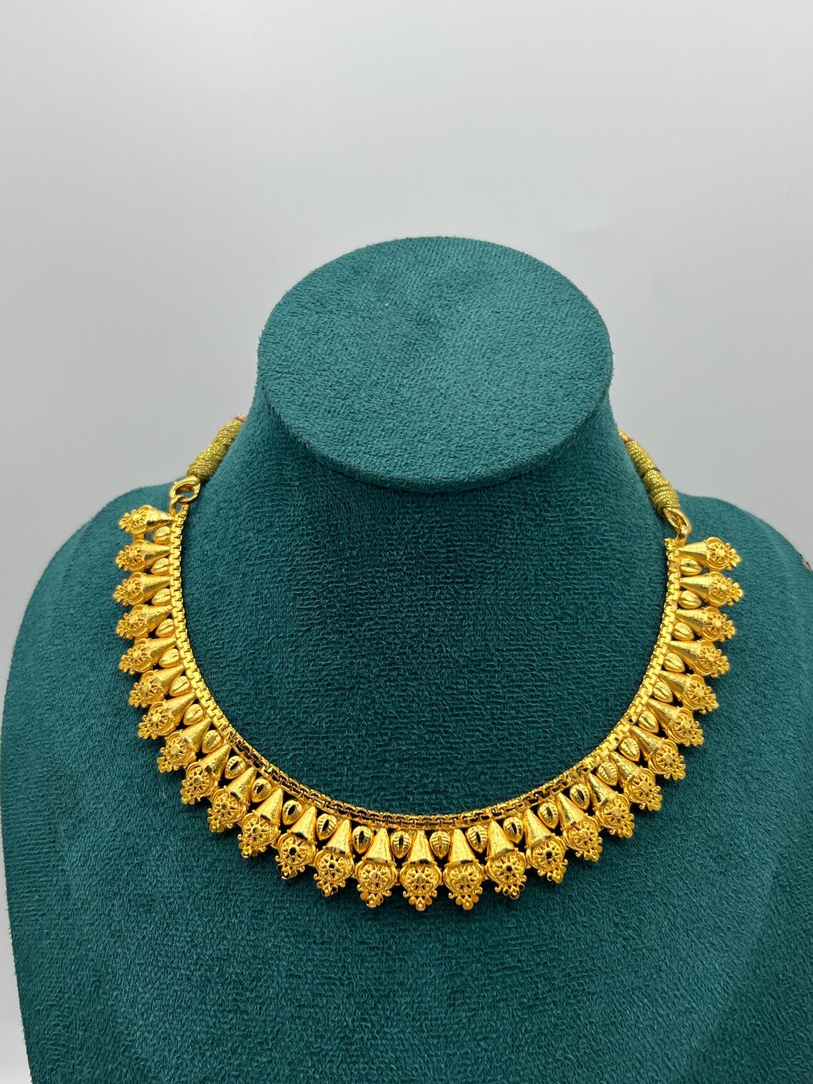 Gold Plated Mini Haar Set Bridal Necklace Traditional Indian Jewellery ...
