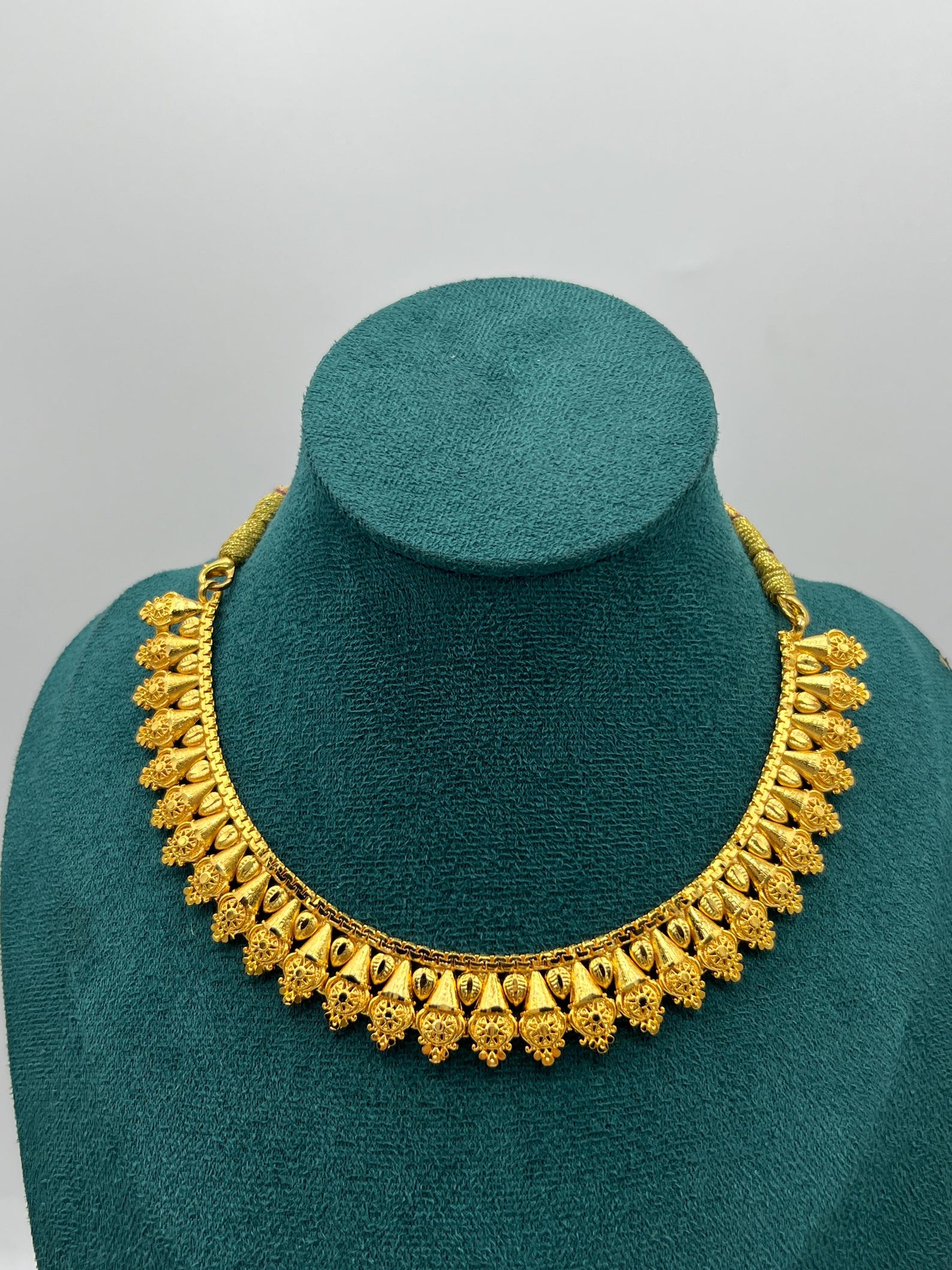 Gold Plated Mini Haar Set Bridal Necklace Traditional Indian Jewellery ...