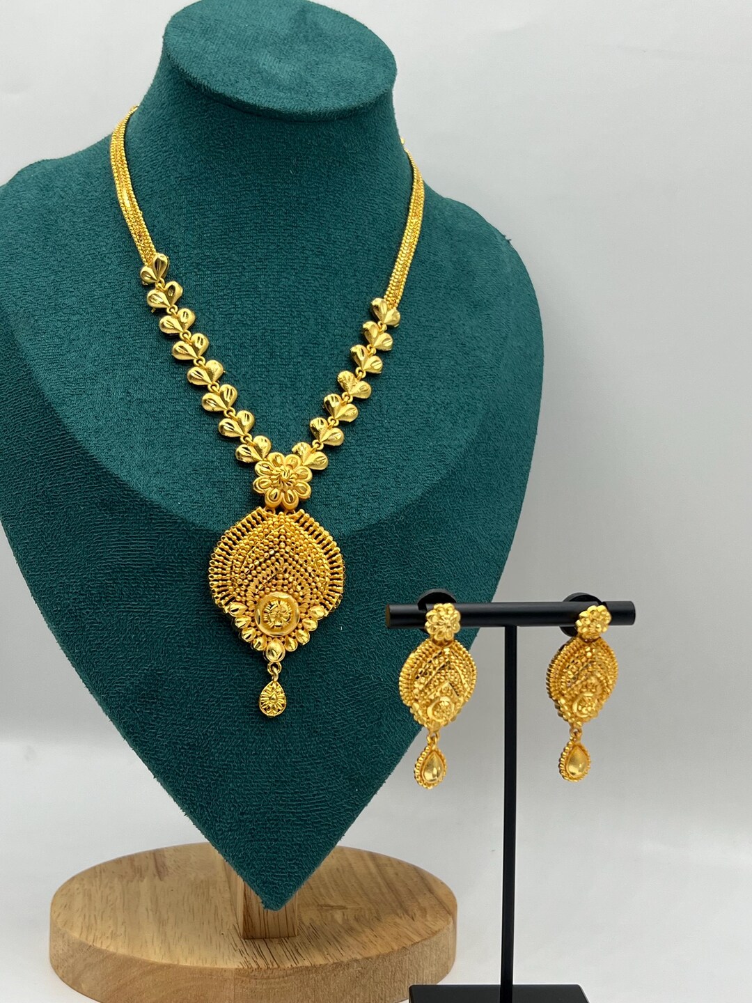 Gold-plated Mini Rani Haar Set | Traditional Bridal Jewellery | Festive ...