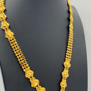 24k Gold Plated Luxurious Rani Haar Set - Etsy