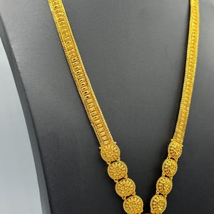 24k Gold Plated Rani Haar Set, Inspired by India, Pakistan, and Nepal ...