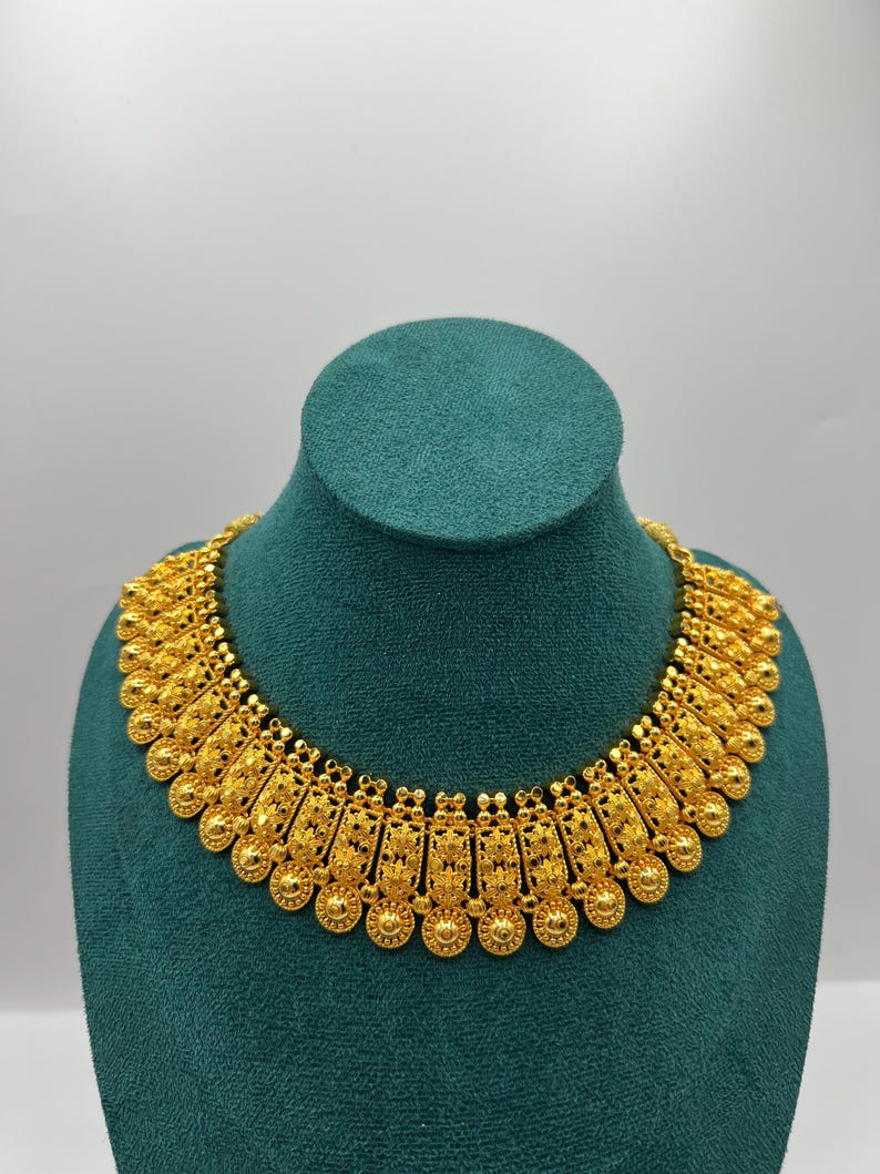 Luxury Gold Plated Mini Haar | Traditional Indian/nepali Necklace ...