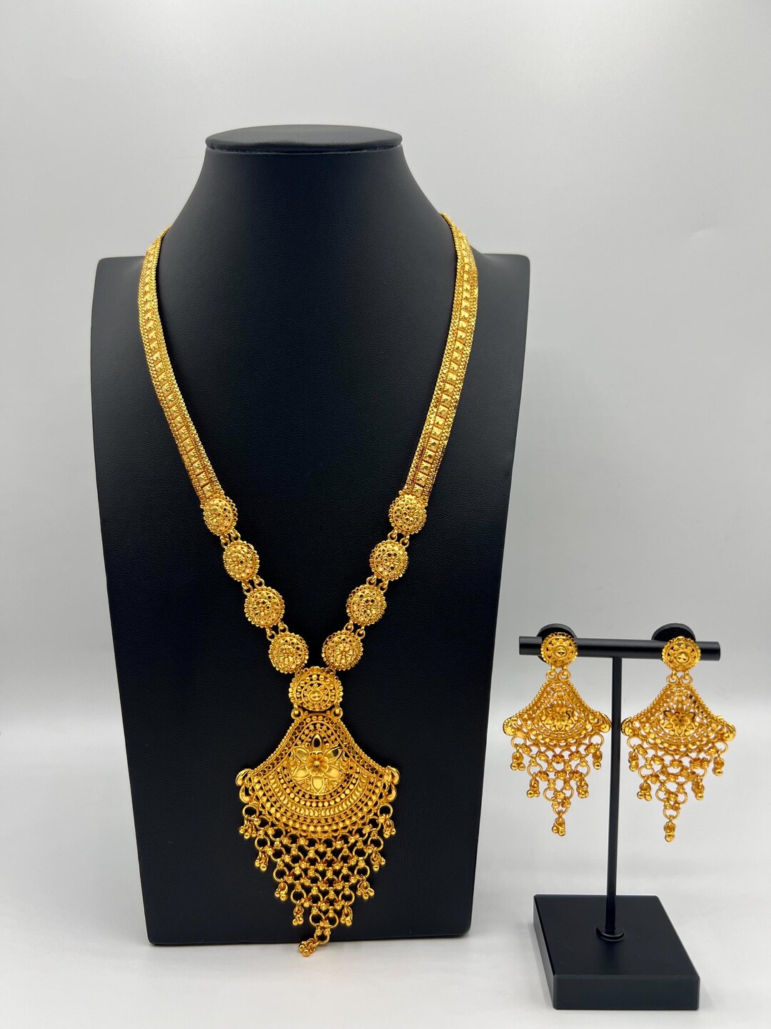 Gold Plated Rani Haar Set Nepali Jewellery Bridal Necklace Gift for Her ...