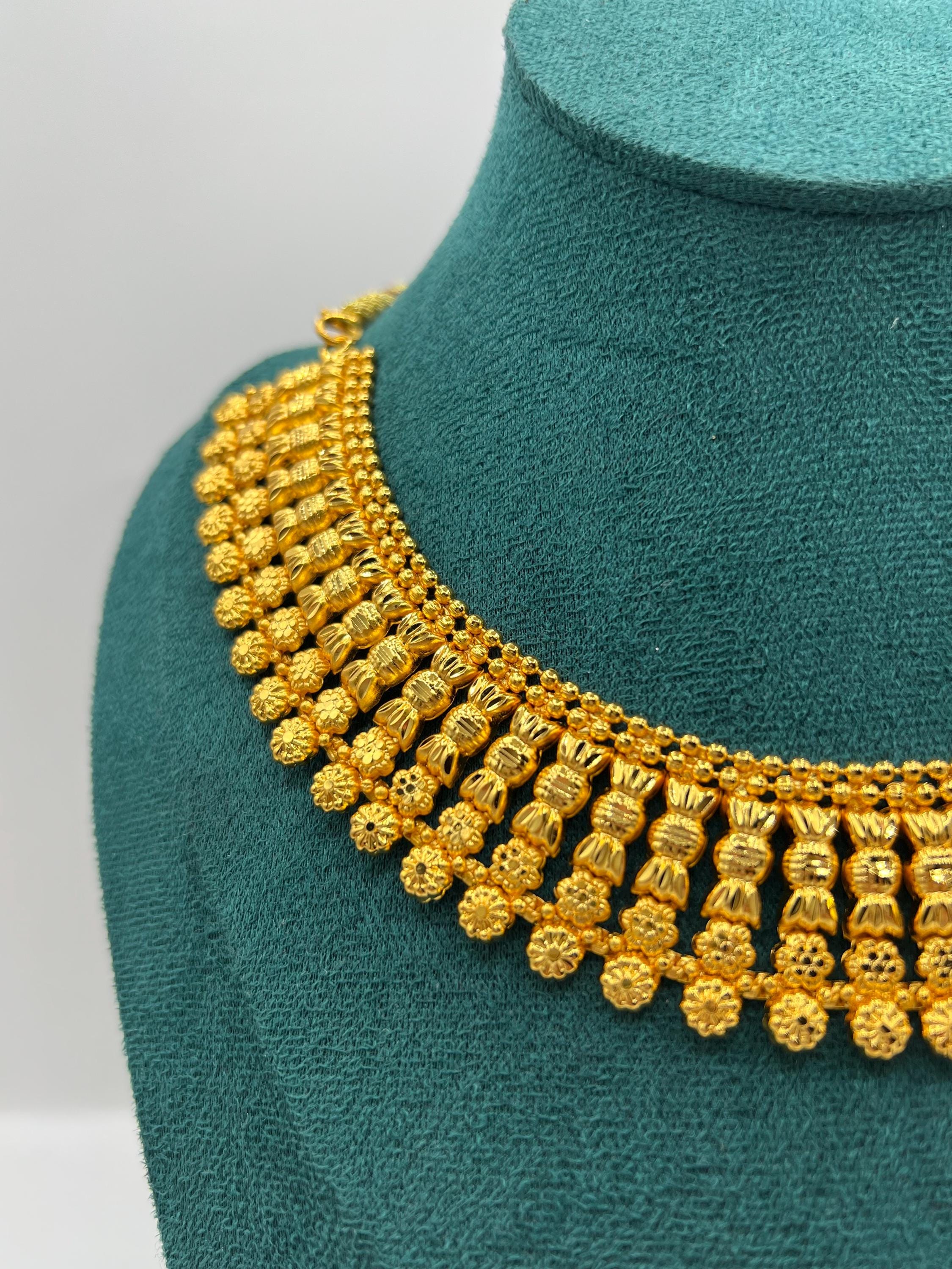 Luxury Gold Plated Mini Haar | Elegant Traditional Necklace | Indian ...