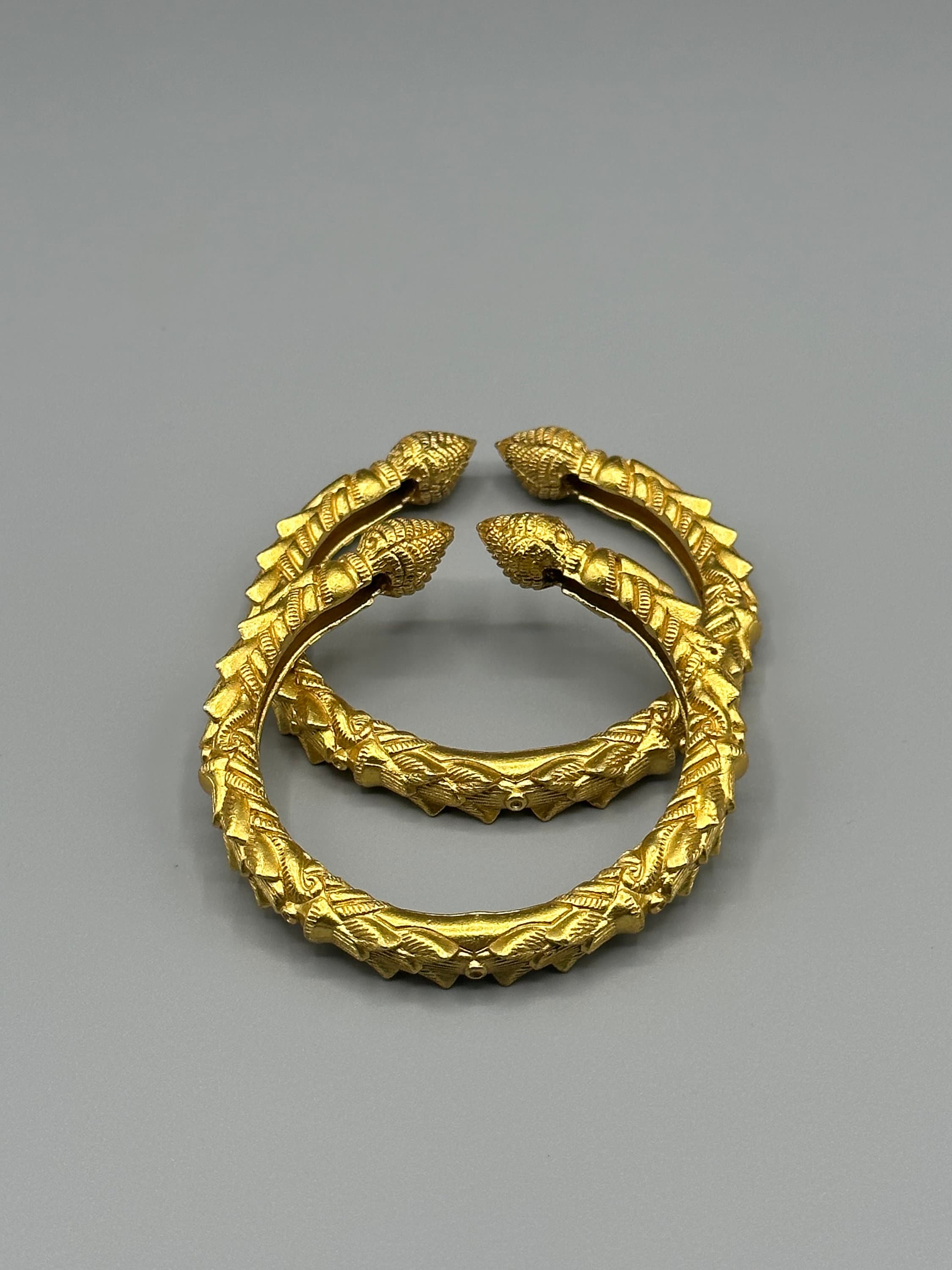 Nepali Gold-plated Adjustable Kade Bala Pair – Traditional Ethnic ...