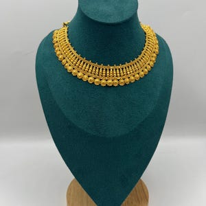 24k Gold Plated Luxury Mini Haar Necklace - Etsy
