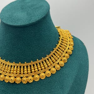 24k Gold Plated Luxury Mini Haar Necklace - Etsy