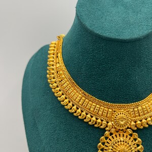Luxury Gold Plated Mini Haar Set, Traditional Indian/nepali Necklace ...